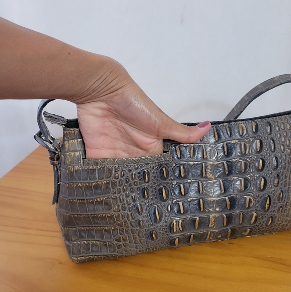 Besso USA | Bags | Besso Usa Croc Embossed Baguette Bag | Poshmark